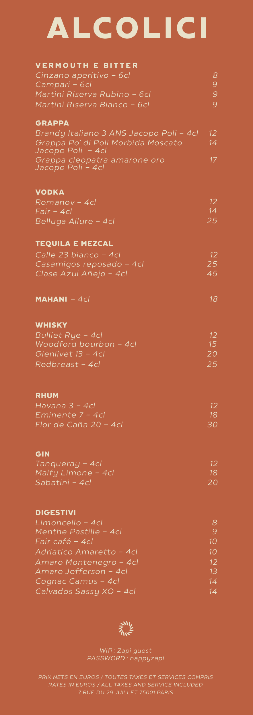 Zapi | Restaurant Italien & Pizzeria à Paris 1er | Pizza Maison